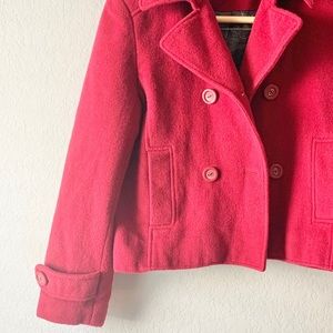 Express | Jackets & Coats | Express Design Studio Red Cashmere Blend ...